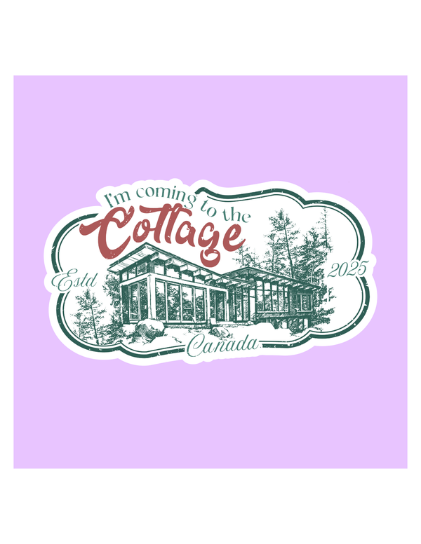 I'm Coming To The Cottage Sticker – The Reading Nook Store